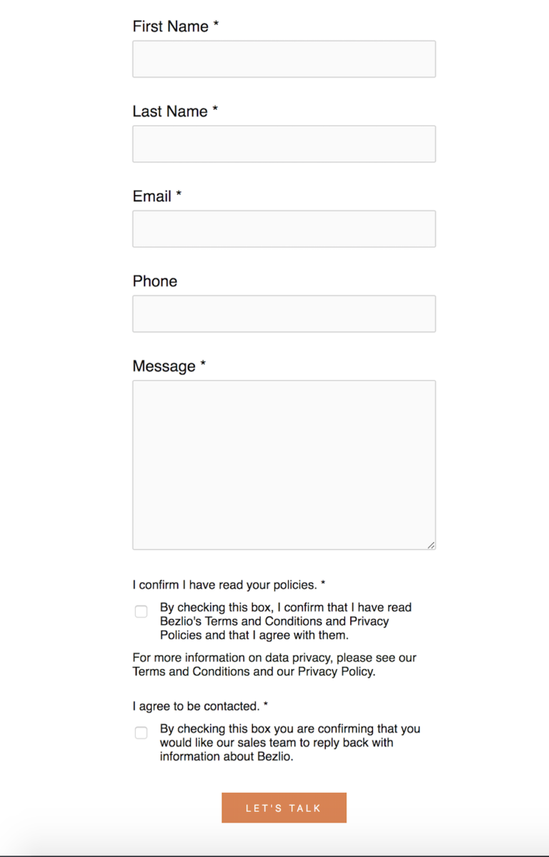 Pardot Form Layout Templates