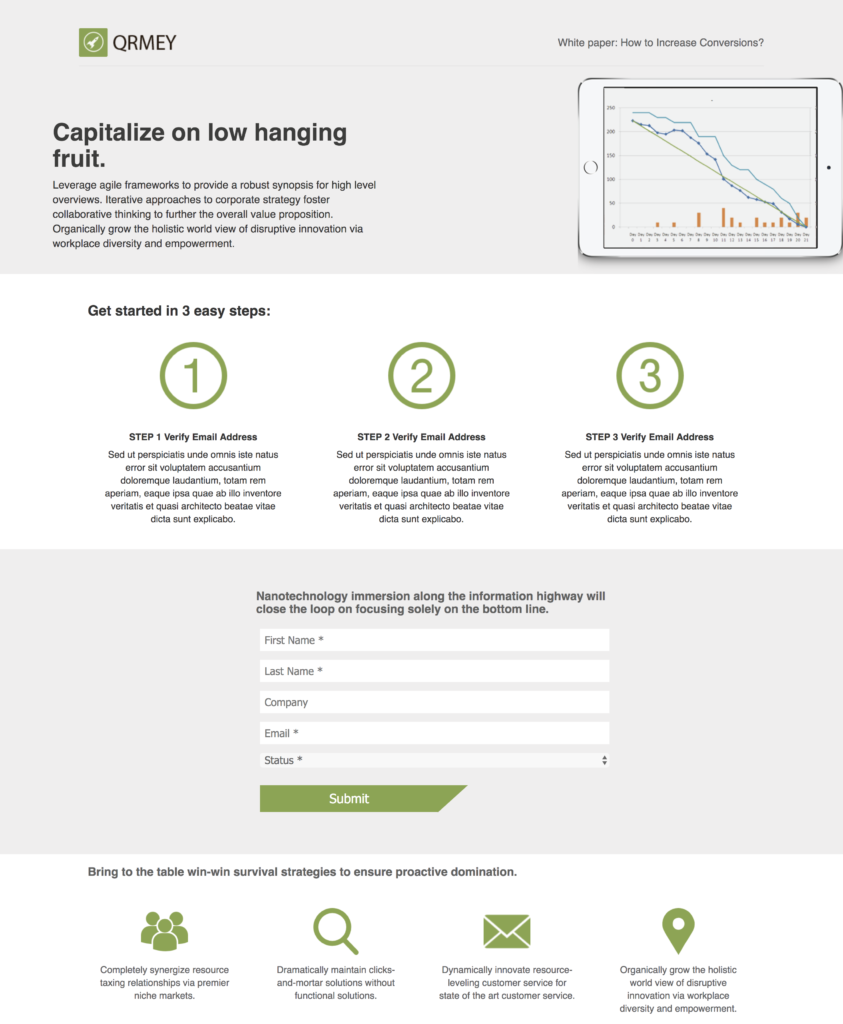Pardot Lead Generation Landing Page Template DRIPTLY